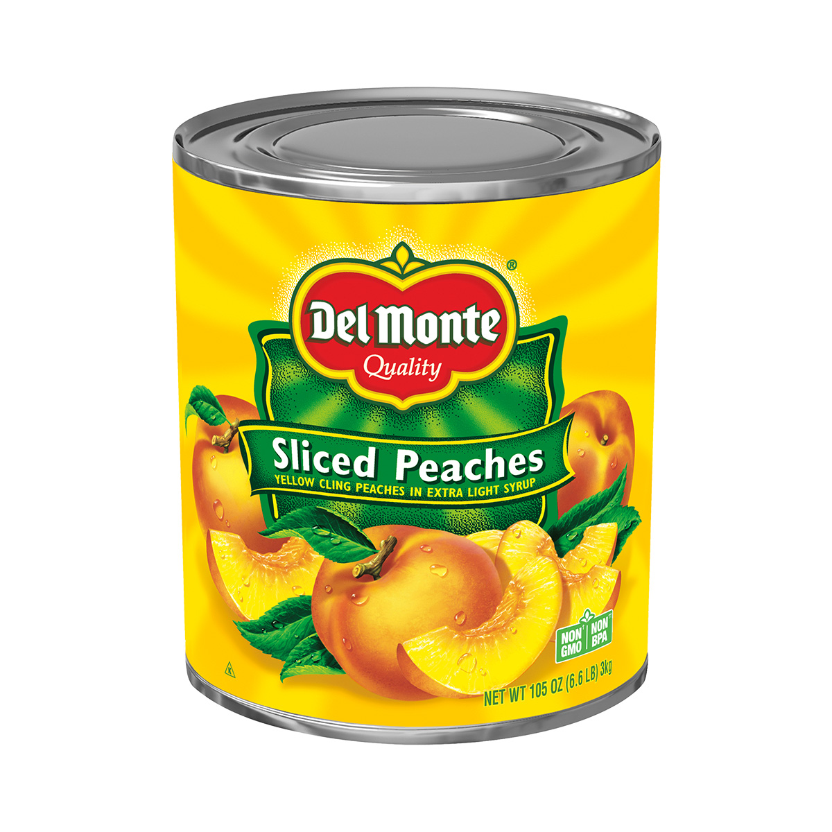 Del Monte Sliced Yellow Cling Peaches In Extra Light Syrup Del Monte